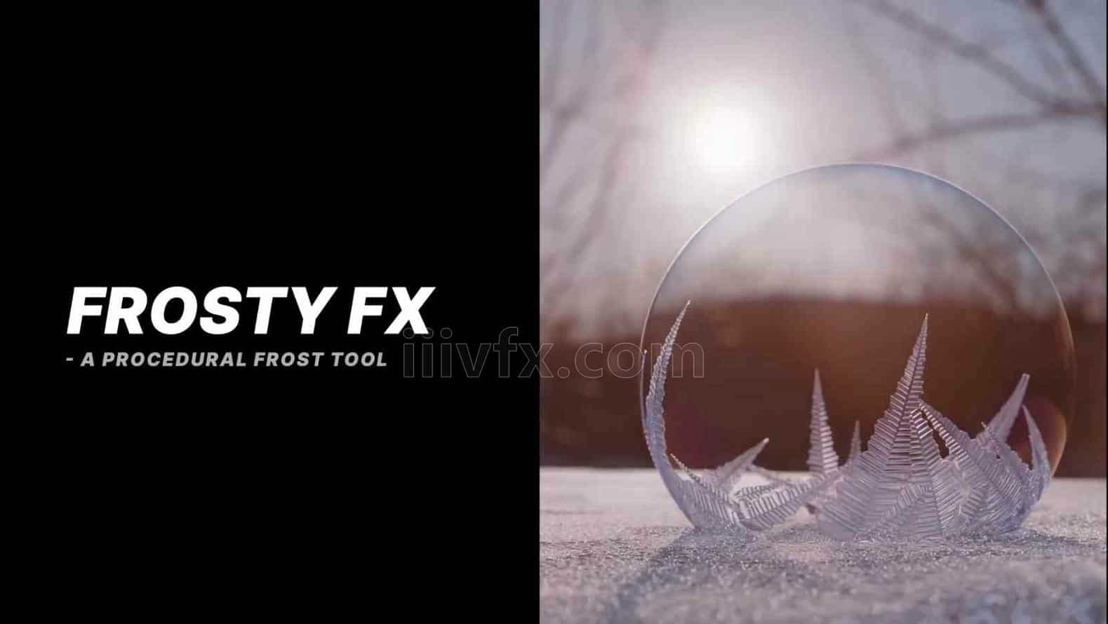 Houdini程序化霜雪花工具Procedural Frost Tool - Houdini 19 - B站/公众号:特效向