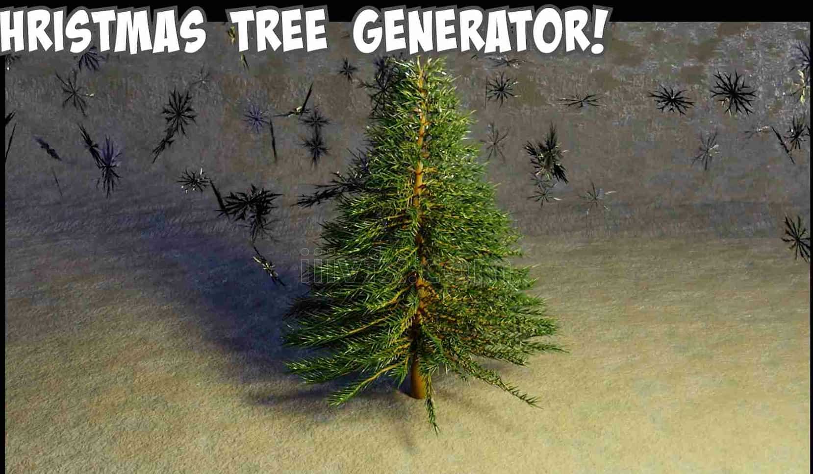 Houdini圣诞树植物生长雪花飘舞DHA Christmas Tree Generator HDA Teaser - B站/公众号:特效向