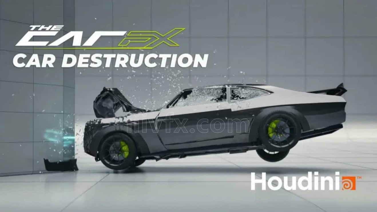 Houdini汽车碰撞毁The CarFX – Houdini Car Destruction-B站/公众号:特效向