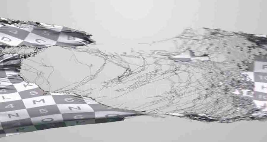 Houdini17写实布料撕裂效果HIP工程Grain Based Cloth Tearing - B站/公众号:特效向